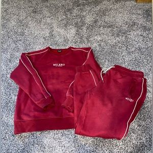 Milano | Shirts | Mensmilano Di Rougesweatsuit Black Owned Clothing ...